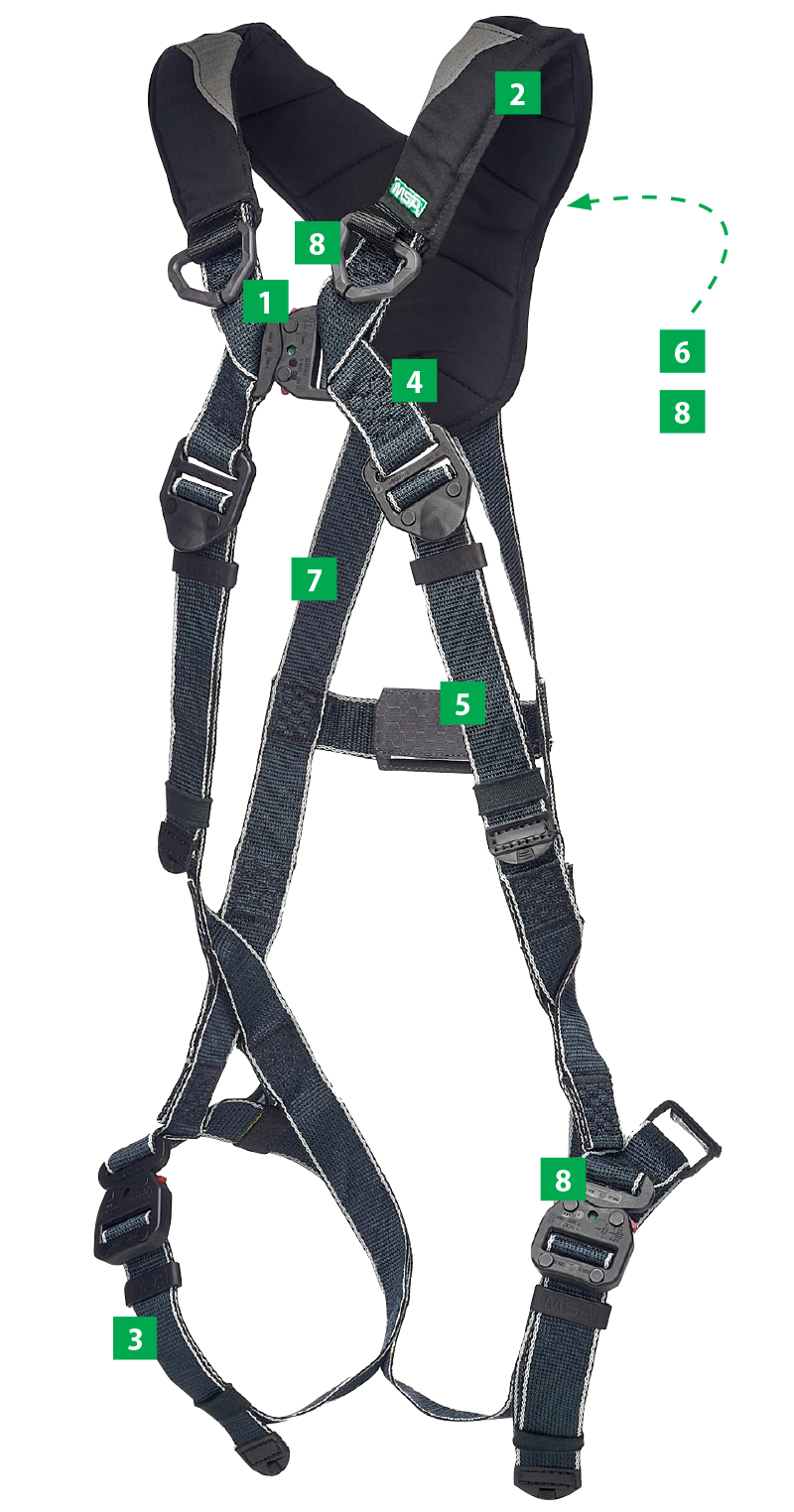 V-FIT® Arc Flash Full-Body Harness | MSA Safety | Canada