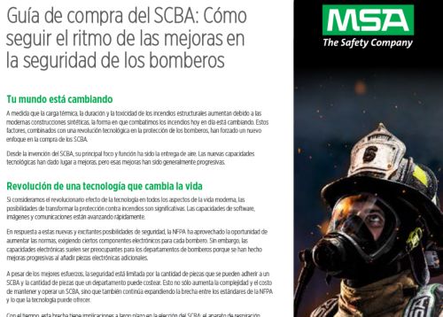 The MSA G1 SCBA | MSA Safety | Mexico