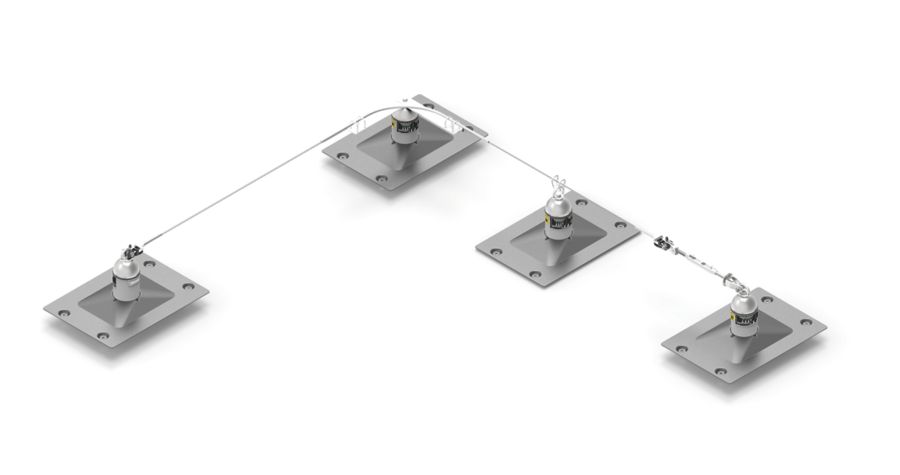Constant Force® Post Horizontal Lifeline Systems | MSA Safety | Germany