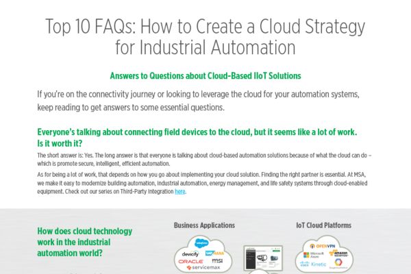 Safety Resource Library: FieldServer IoT Gateways | MSA Safety | United ...