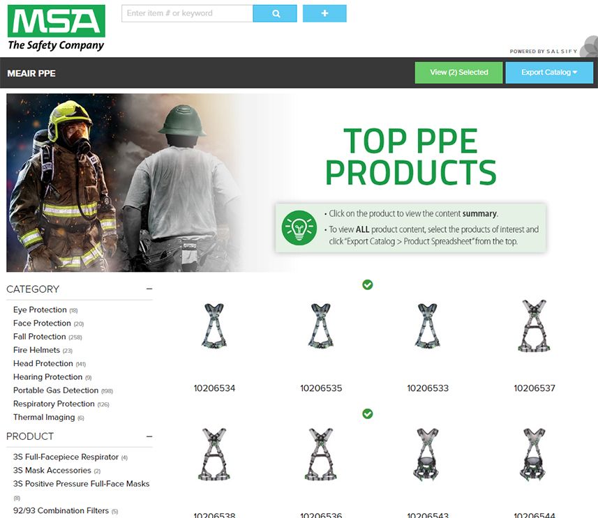 Digital Content Catalogs | MSA Safety | Middle East