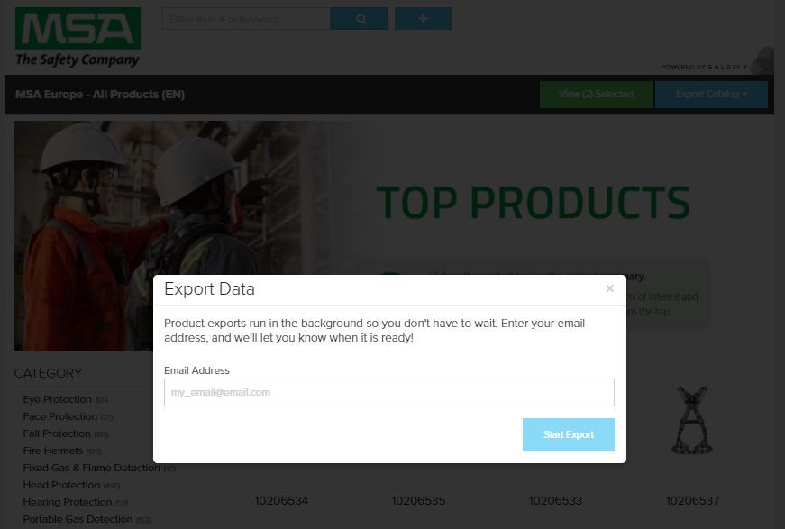 Digital Content Catalogs | MSA Safety | France