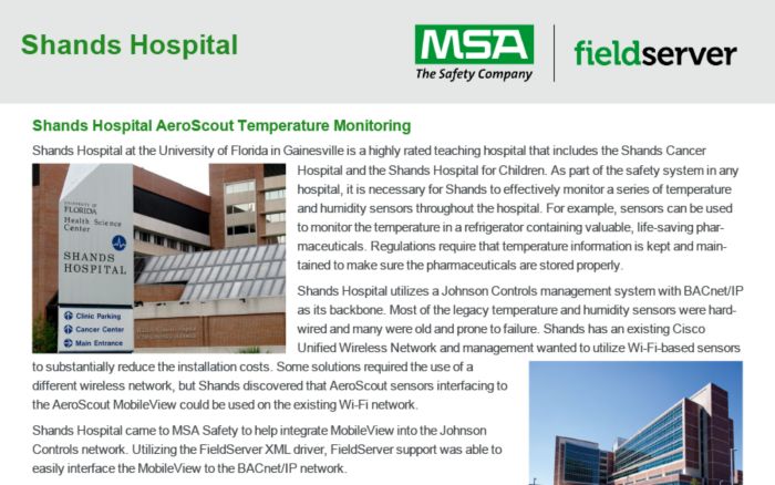 FieldServer: Building Automation | MSA Safety | United States