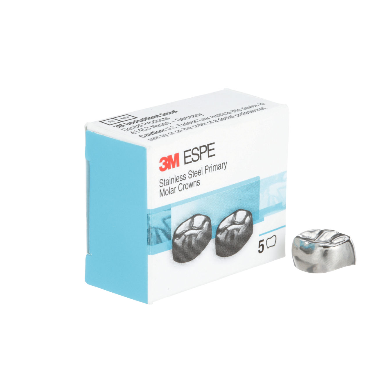 3M™ ESPE™ Stainless Steel Primary Molar Crowns, E-LR-7, Lower ...