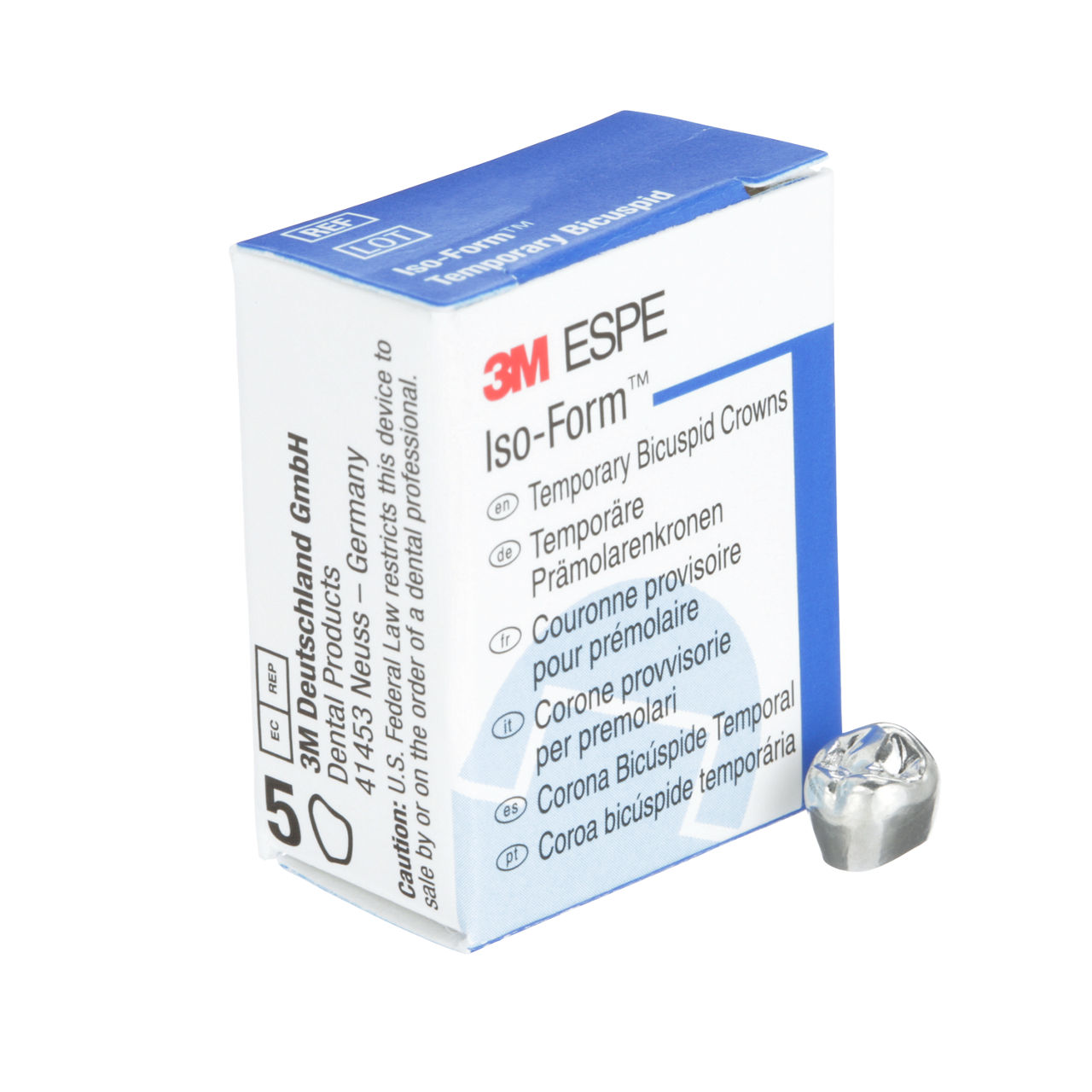 3M™ Iso-Form™ Temporary Bicuspid Crowns, L50, Lower Right ...
