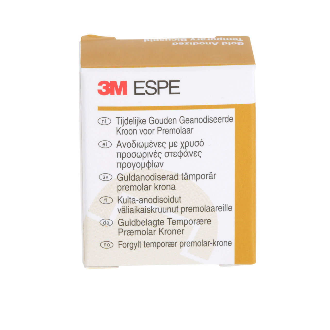 3M™ Gold Anodized Temporary Bicuspid Crowns, 940526, Upper Right ...