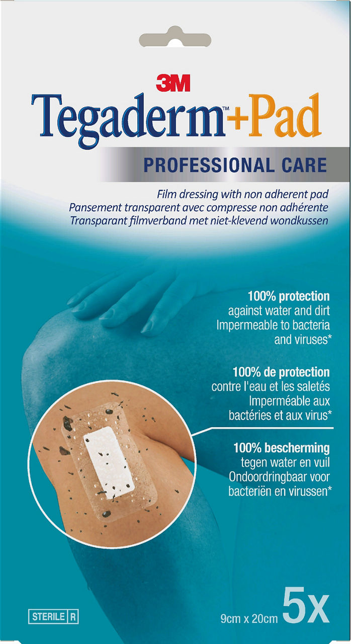 Pansement Adhésif Stérile Avec Compresse 3M™ Tegaderm™+PAD, 5387995 ...