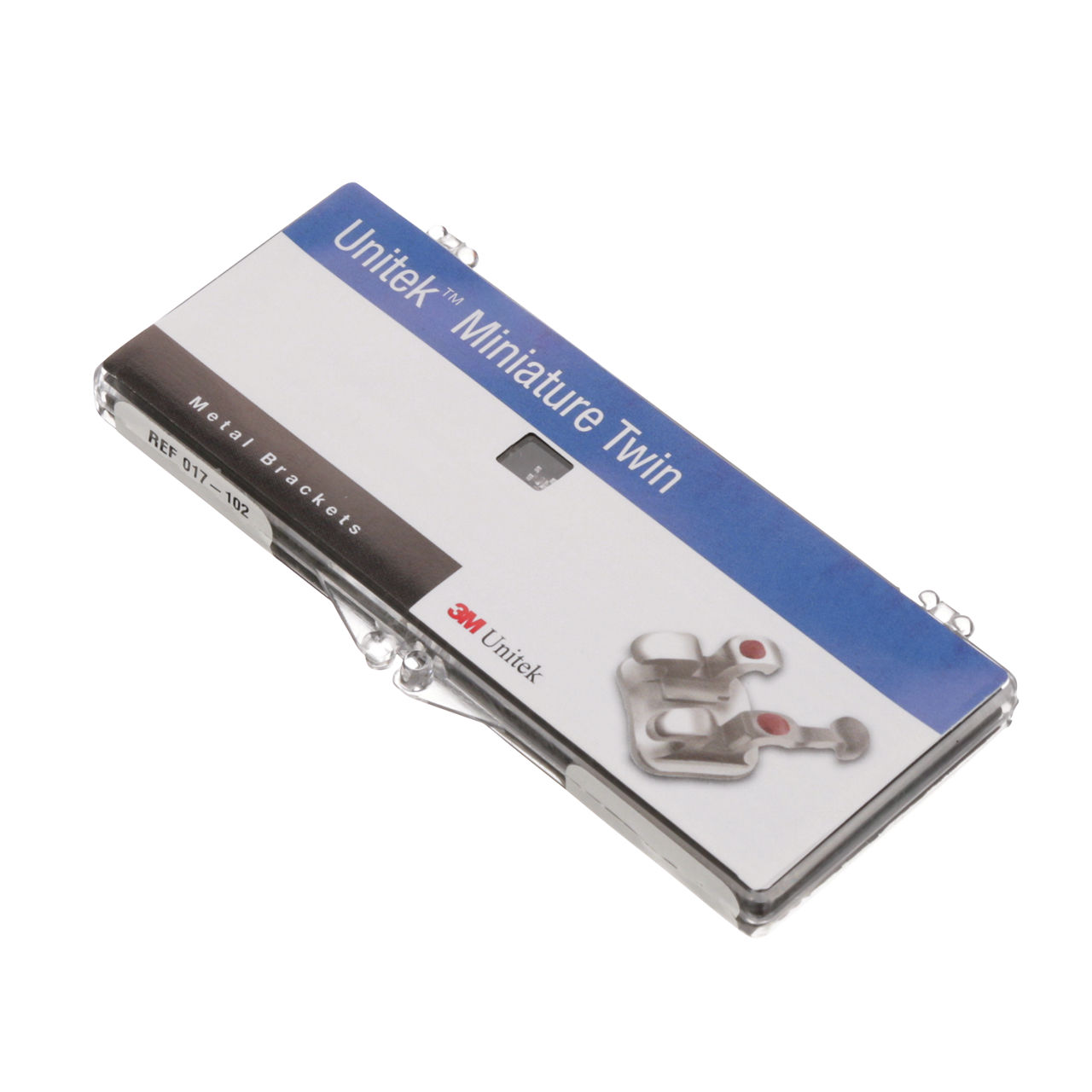 3M™ Unitek™ Miniature Twin Metal Brackets, 017-304, .022, UR2, +8T/9A,5/Pk