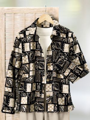 Batik Patch Print Jacket | Yonix