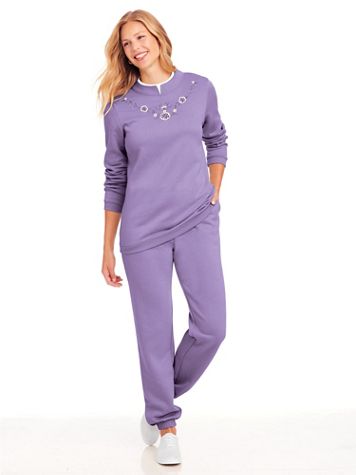 Embroidered Fleece Set - Blair