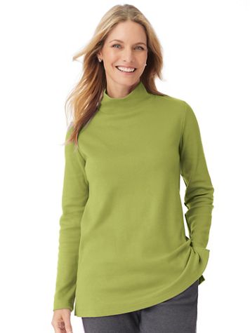 Fresh Mockneck Tunic Top - Blair