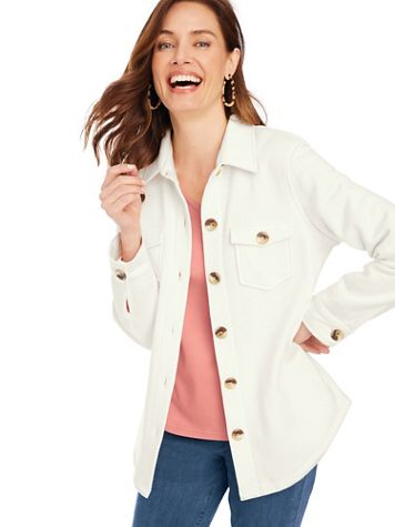 Better Than Basic Fleece Shirt Jacket - Blair