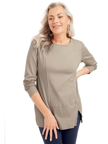 Essential Knit Split Hem Tunic - Blair
