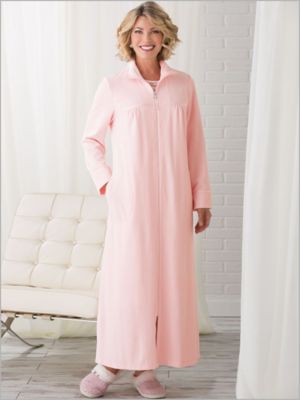 Zip Front Velour Robe | Drapers & Damons