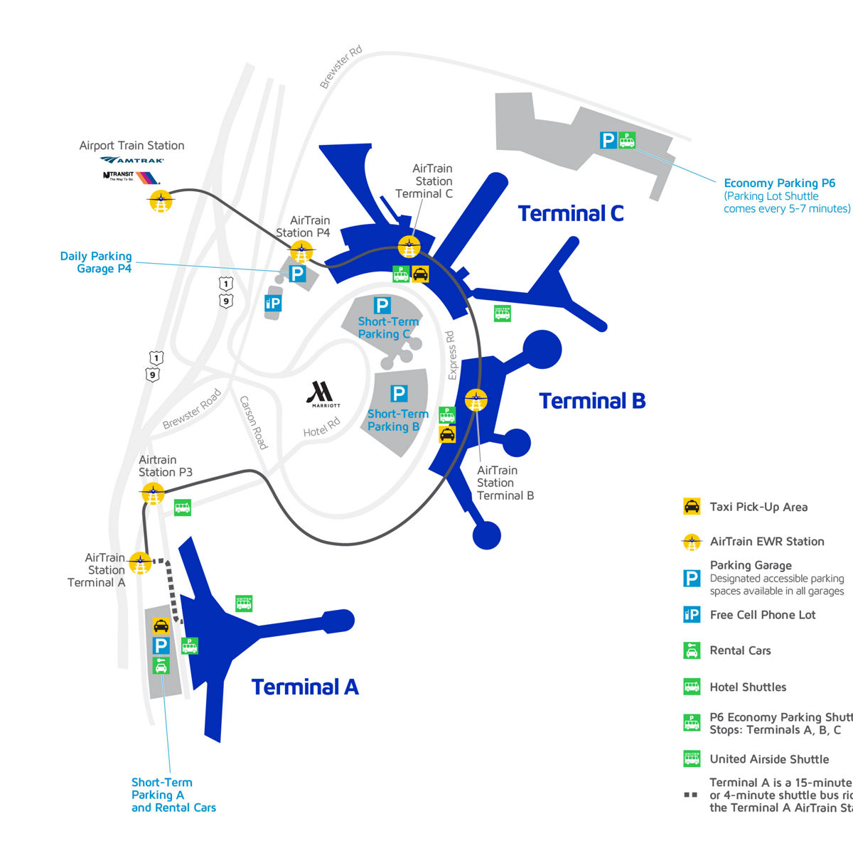 EWR Newark Airport Maps - EWR Newark Airport