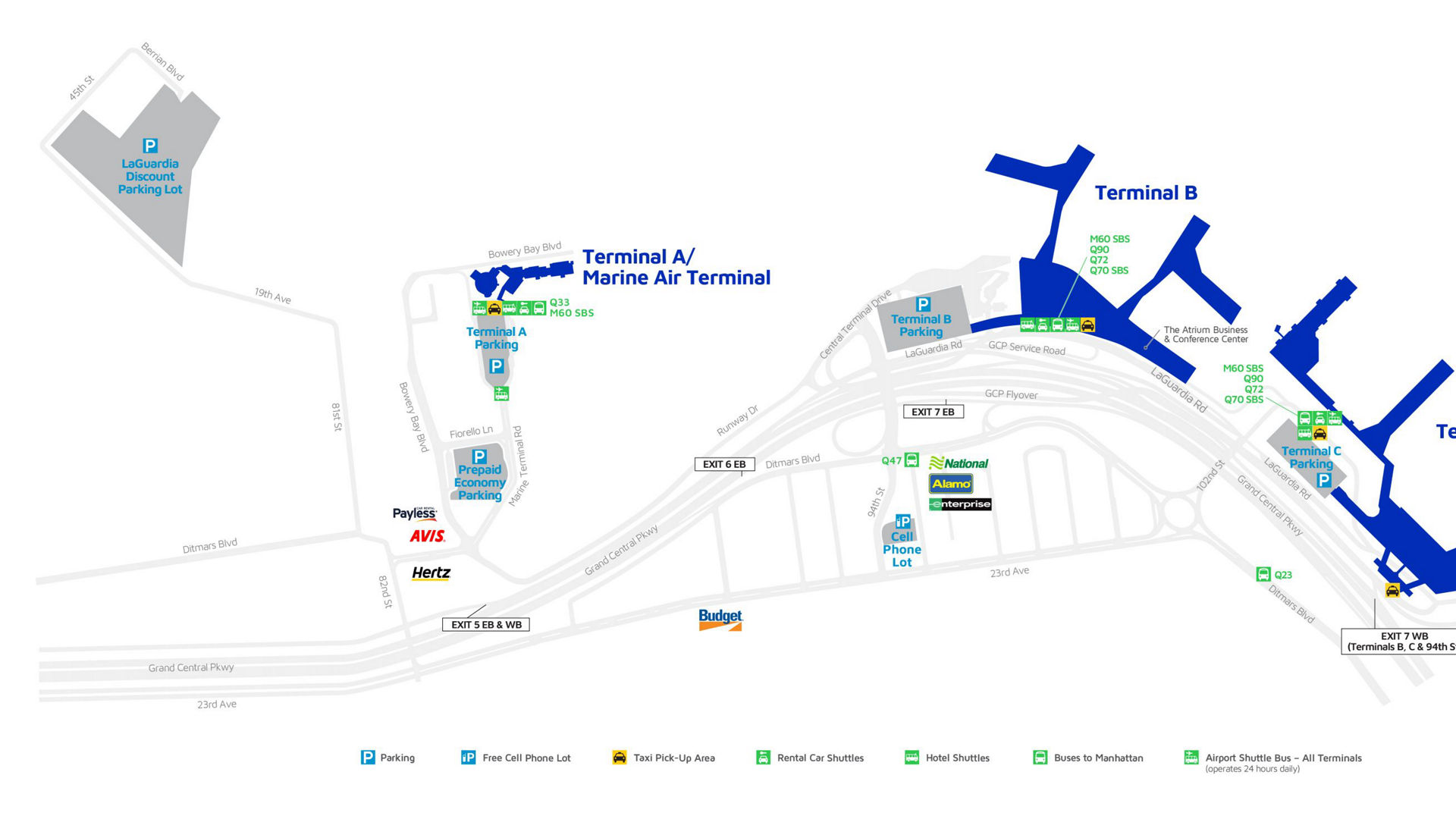 LGA Airport Maps - LGA LaGuardia Airport