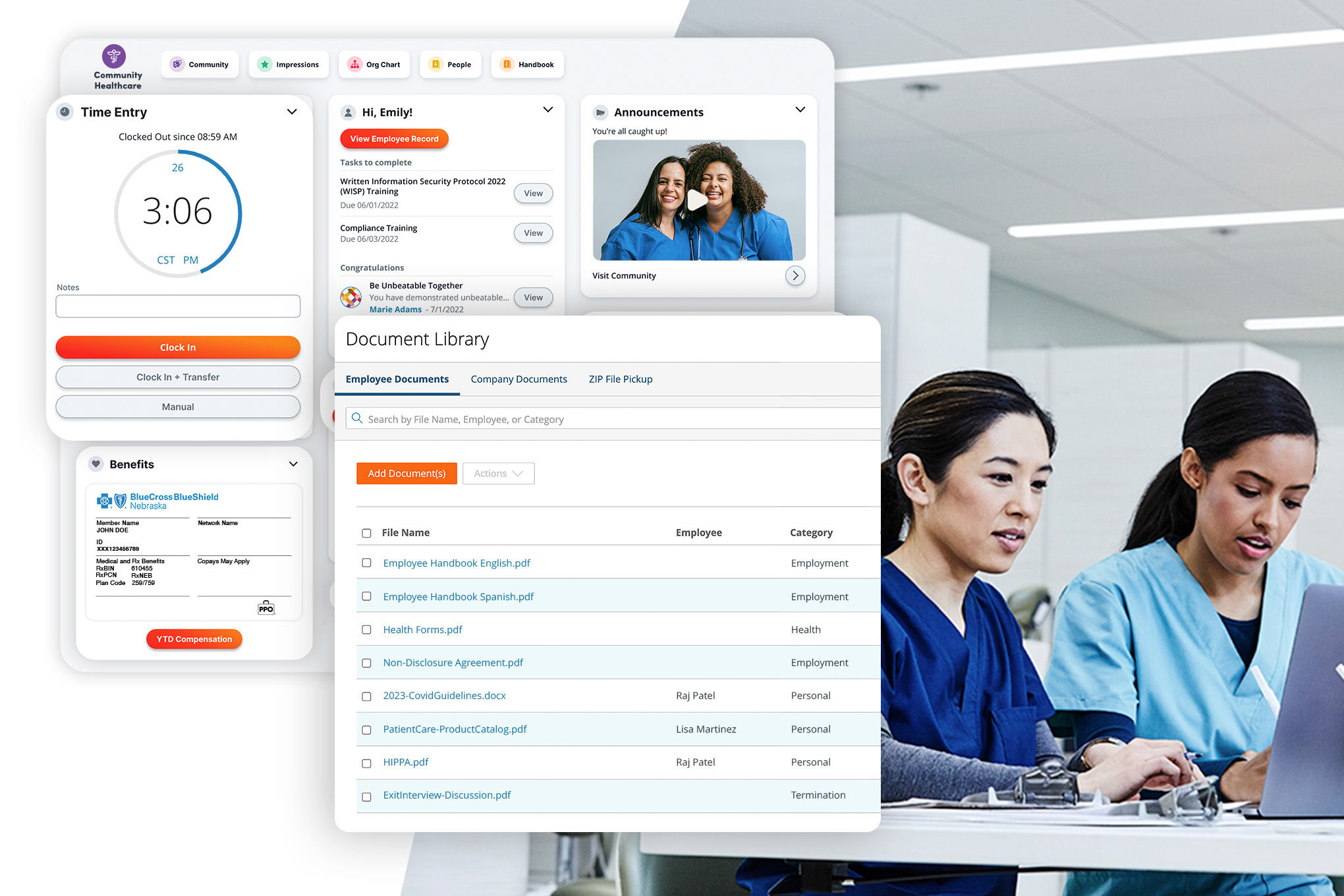 Healthcare Payroll & HR Software for Hospitals & Care Providers | Paylocity