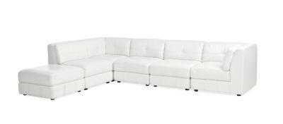 6 Piece Modular Sectional Sofa Leather | Baci Living Room