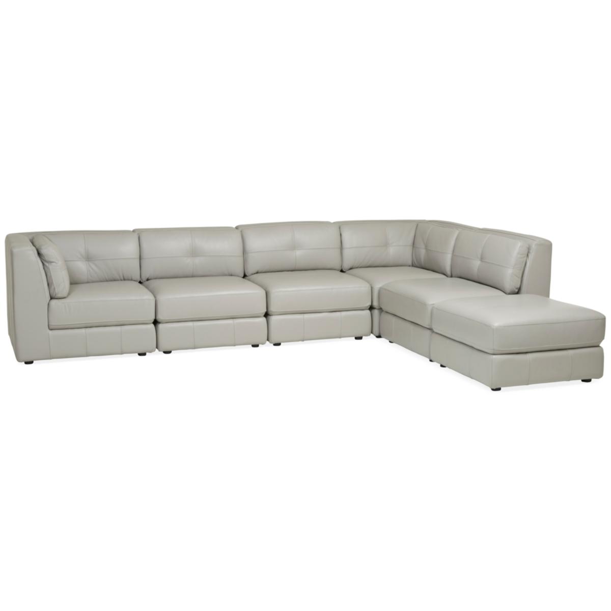 6 Piece Modular Sectional Sofa Leather | Baci Living Room