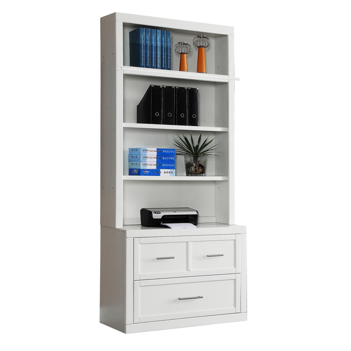 Bookcase file drawer combination store