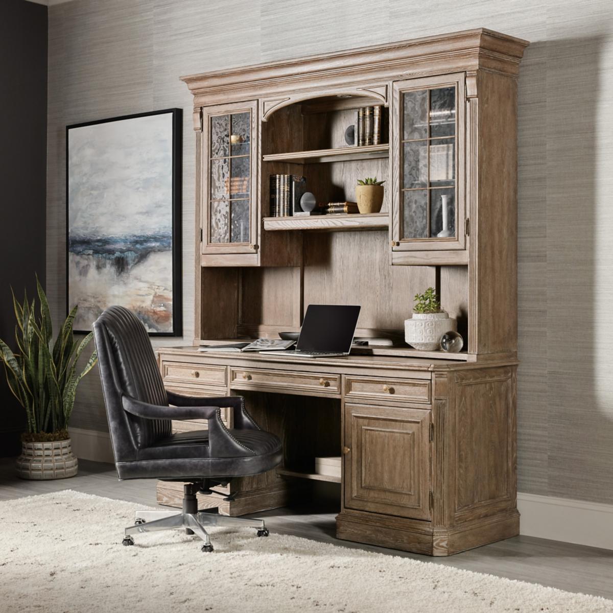 Credenza computer desk with hutch store