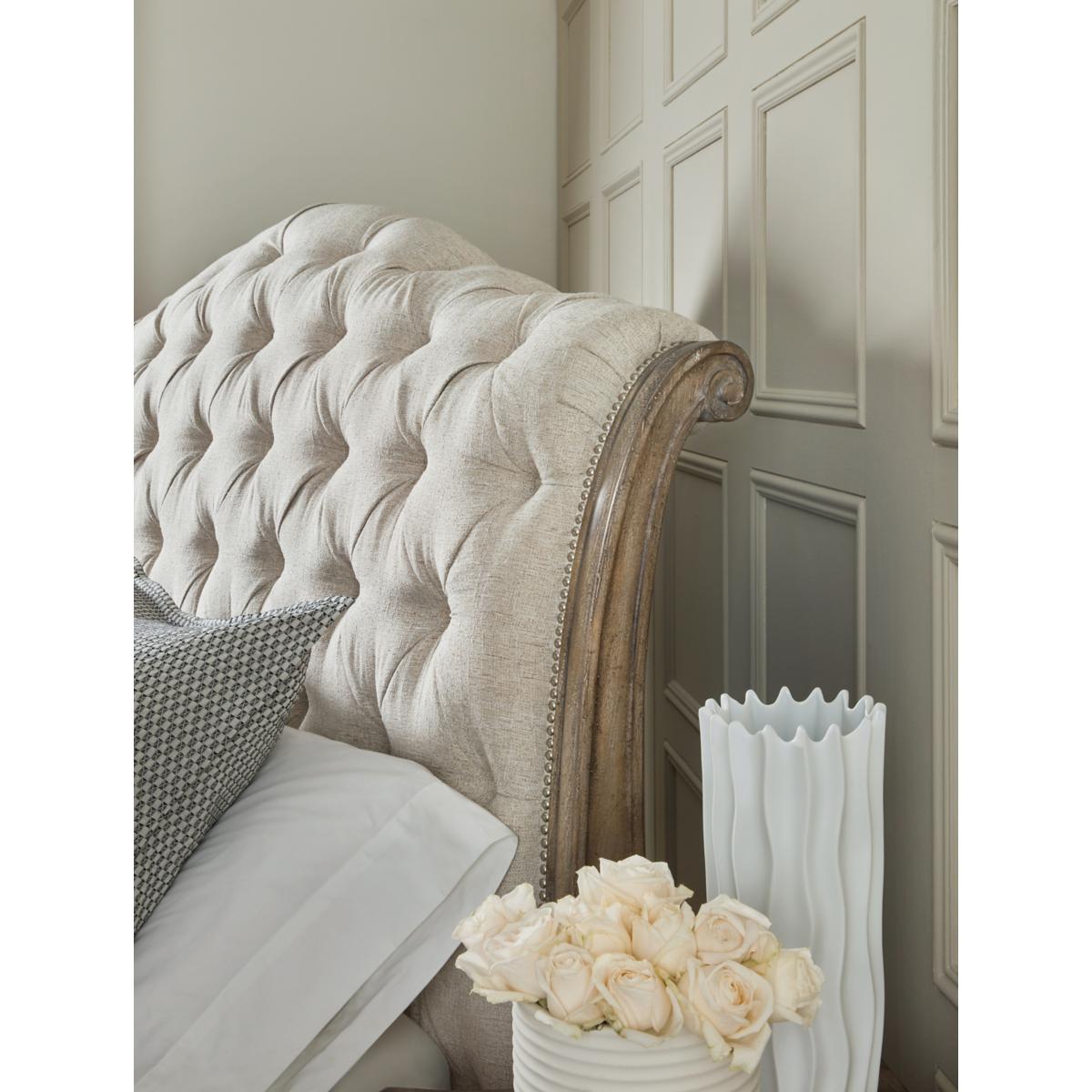 Castella King Tufted Bed Antique Slate