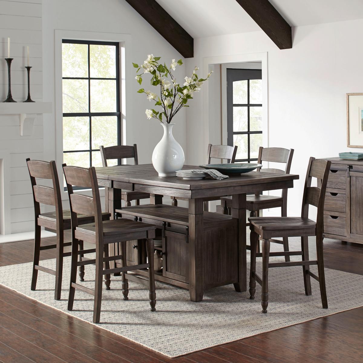 Ginger High Low Dining Table BARNWOOD