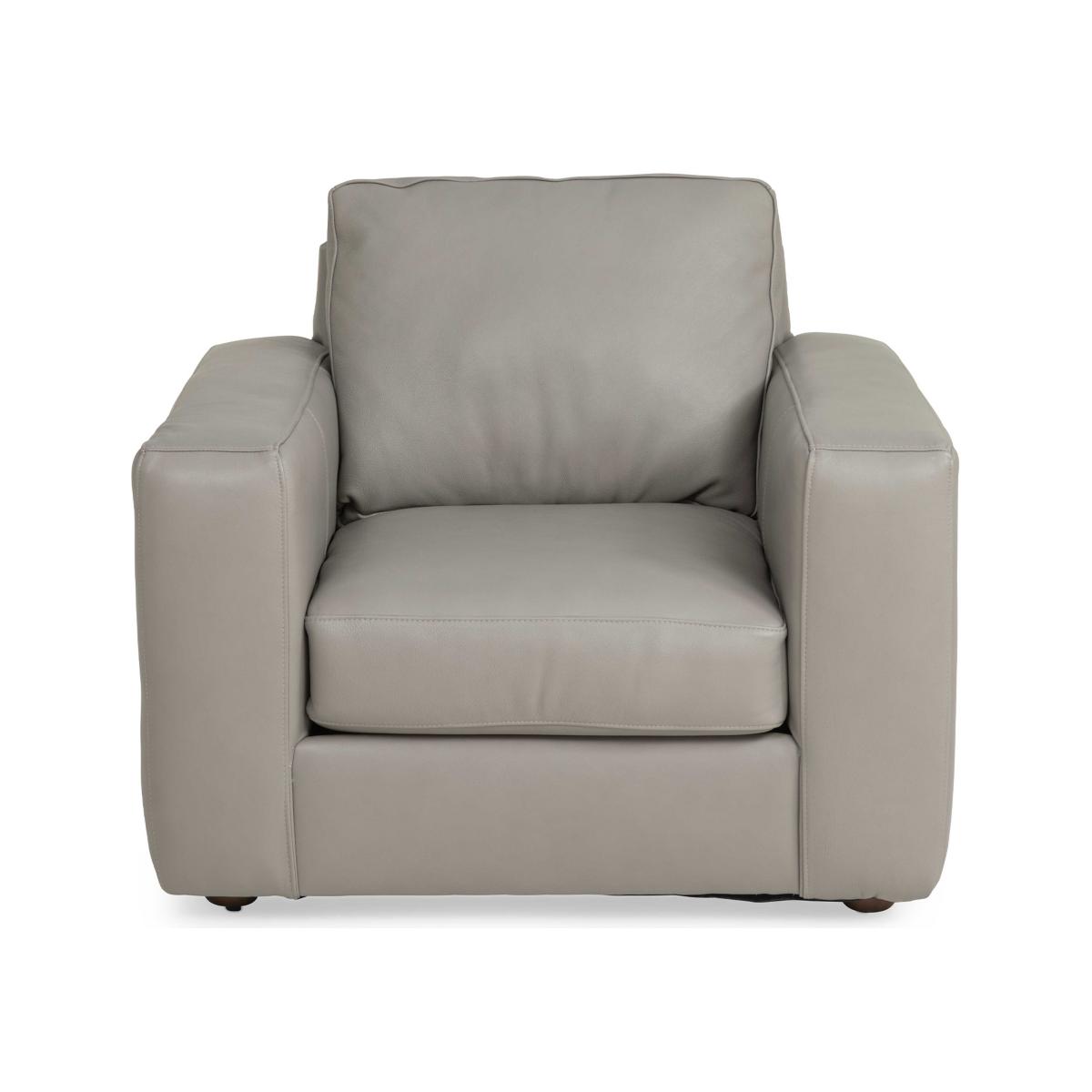 Light gray leather chair store