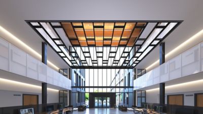 Ceilings Plus® Design Solutions - Beamz™ Interconnected Baffles and ...
