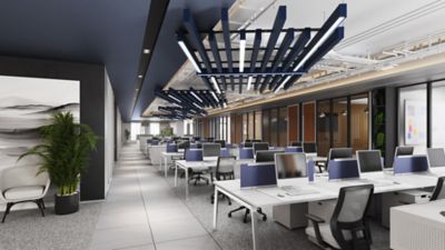 Ceilings Plus® Design Solutions - Colortex™ Barz® + Brilliance™