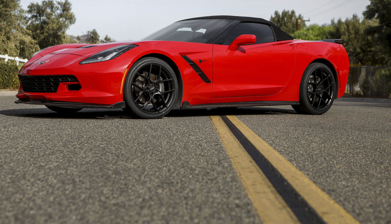 2016 Chevrolet Corvette Stingray - American Racing CROSSFIRE - Black ...