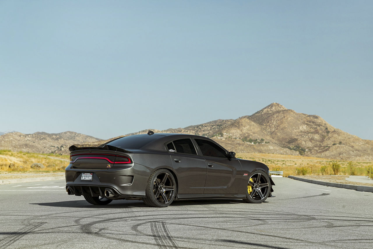 2014 Dodge Charger Scatpack - American Racing AR936 - Black | Wheel Pros
