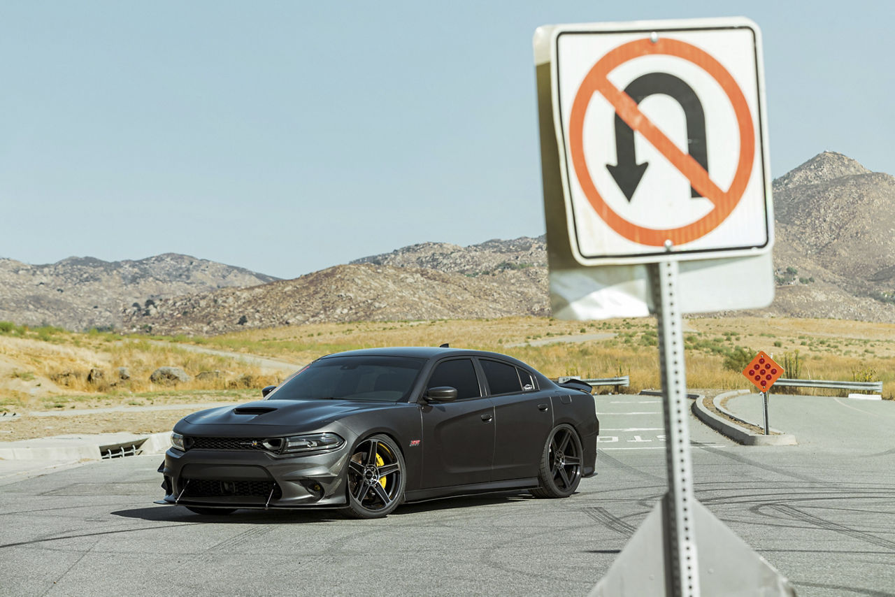2014 Dodge Charger Scatpack - American Racing AR936 - Black | American ...