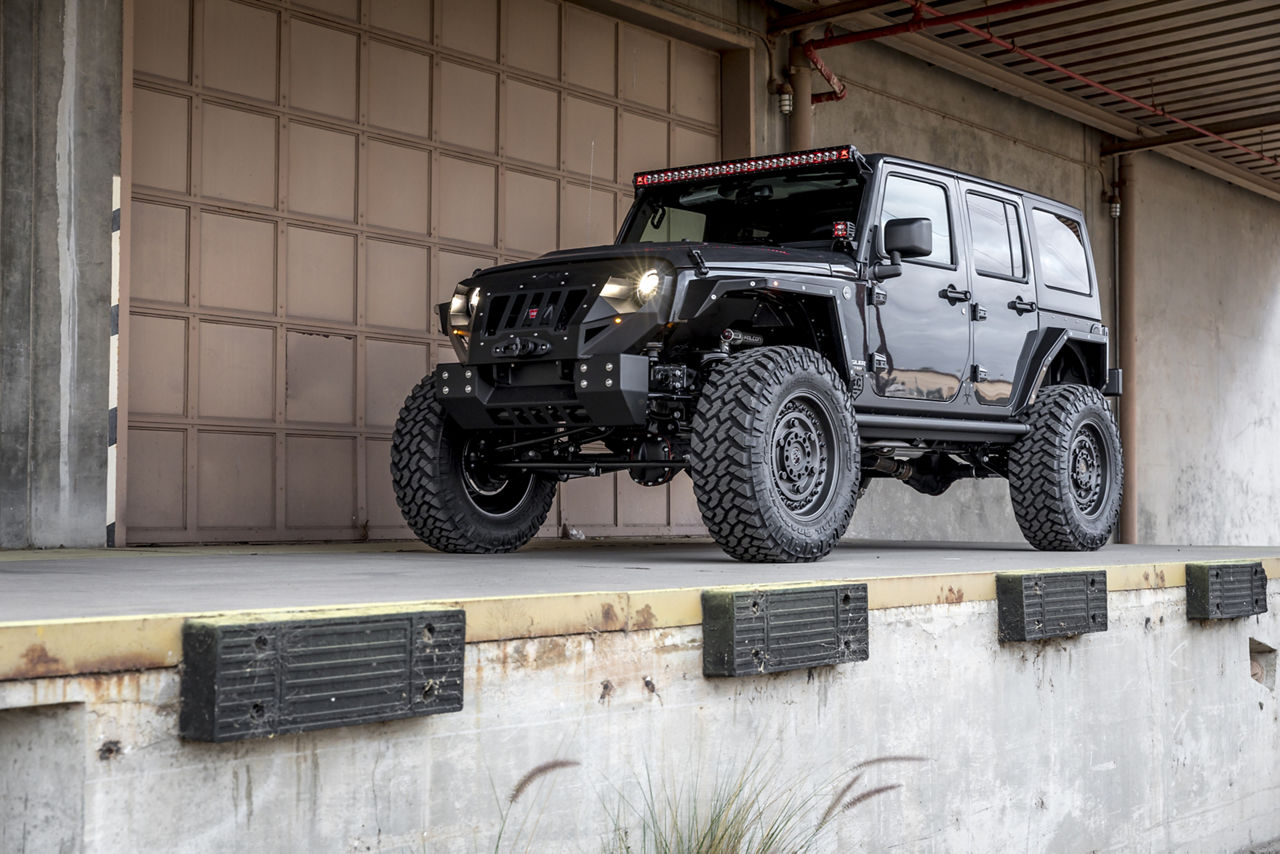 2016 Jeep Wrangler Rubicon - Black Rhino ARMORY - Black | Wheel Pros