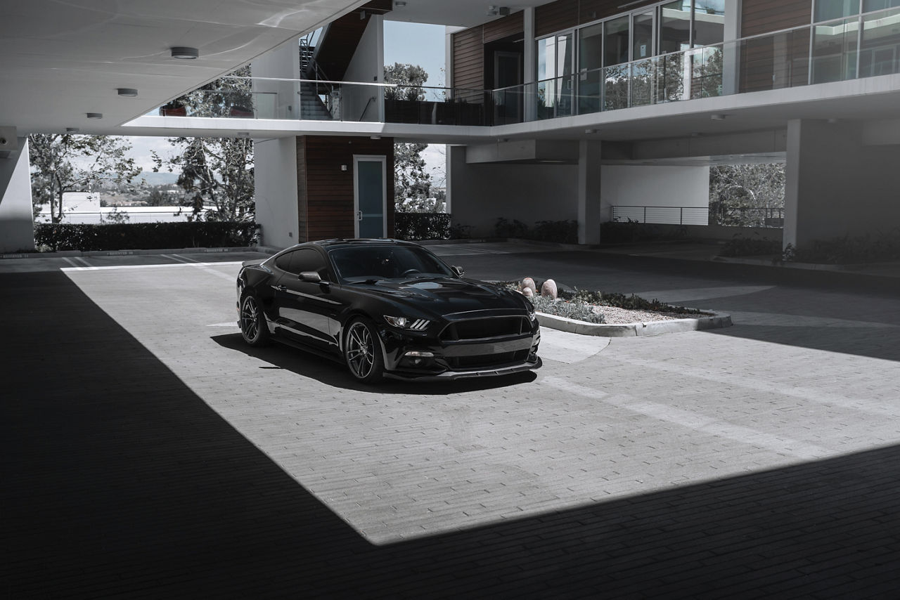 2015 Ford Mustang GT - American Racing MACH FIVE - Gray | American Racing