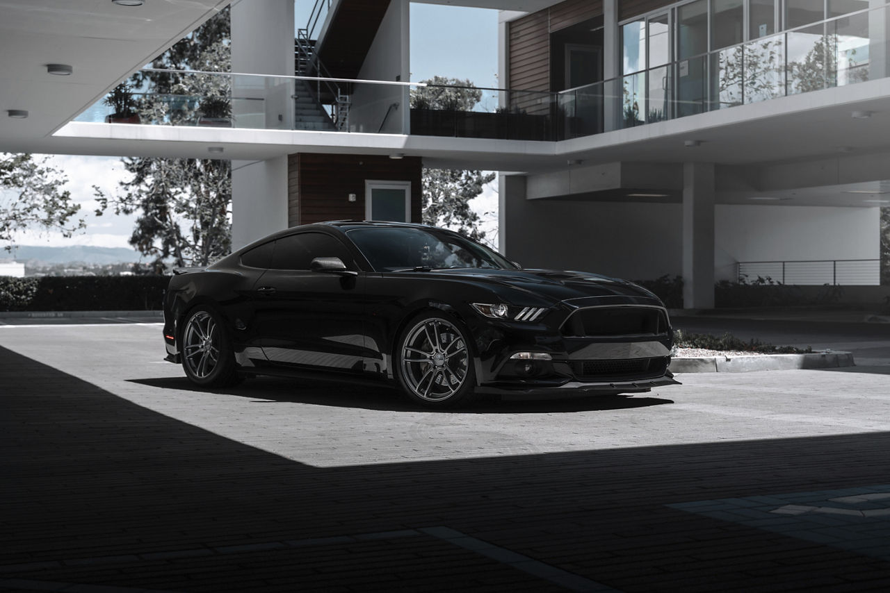 2015 Ford Mustang GT - American Racing MACH FIVE - Gray | American Racing