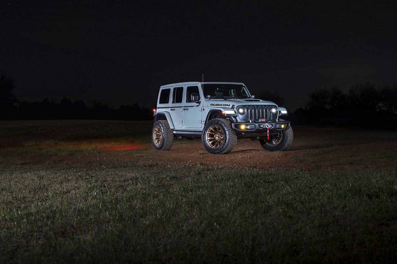 2023 Jeep Wrangler Rubicon - Fuel FLAME - Gray | Fuel Off-Road Wheels