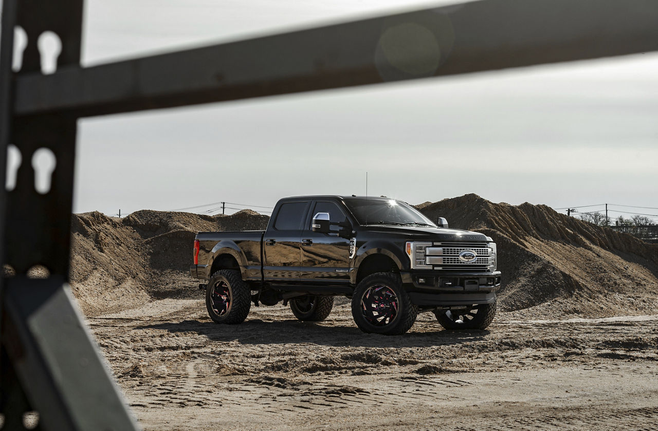 2017 Ford F250 - Fuel REACTION - Black | Fuel Off-Road Wheels
