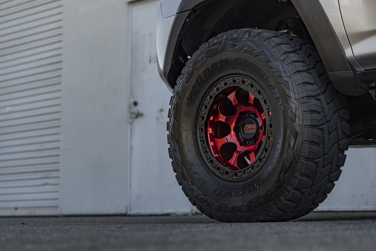 2017 Toyota 4Runner TRD Pro - KMC RIOT BEADLOCK - Red | KMC Wheels