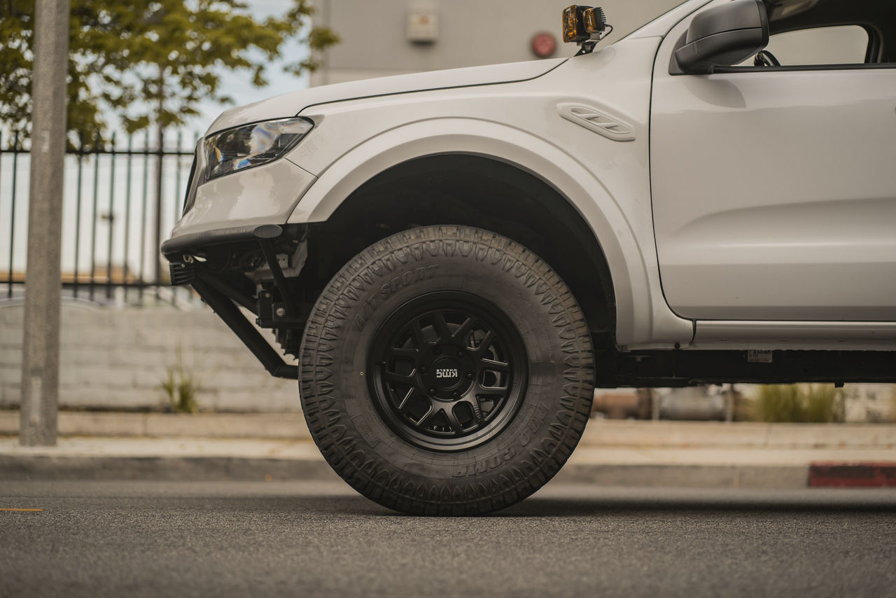 2020 Ford Ranger XLT - KMC MESA FORGED MONOBLOCK - Black | KMC Wheels