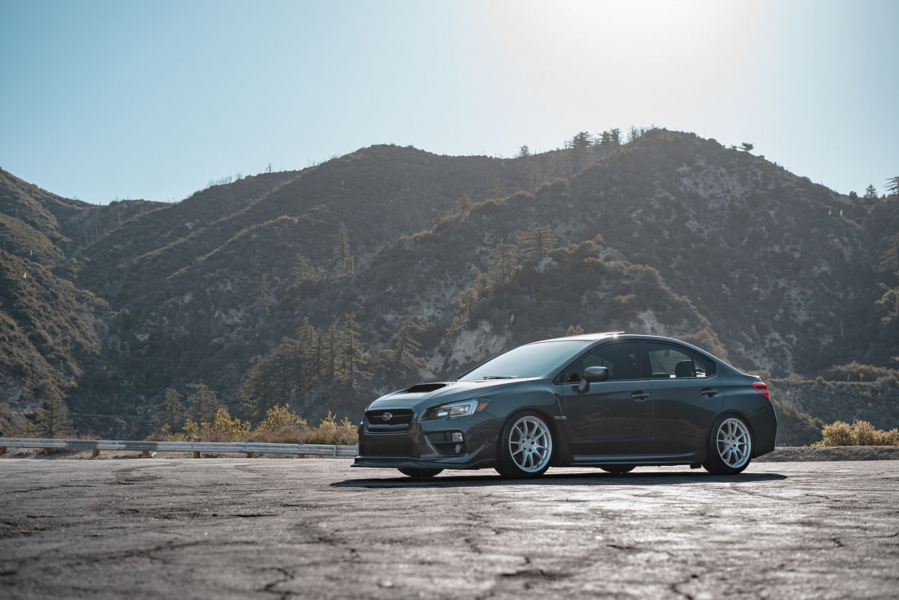 2015 Subaru WRX STI - Motegi SS5 - Silver | Wheel Pros