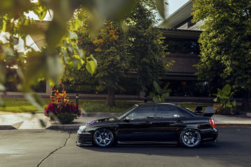 2005 Subaru WRX STI - Motegi BATTLE - Blue | Motegi Wheels