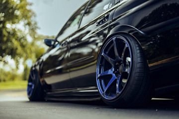 2005 Subaru WRX STI - Motegi BATTLE - Blue | Motegi Wheels