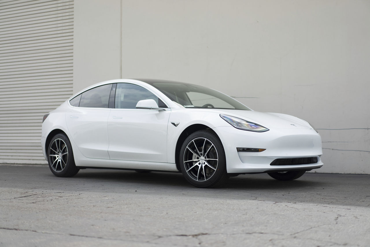 2018 Tesla Model 3 - Petrol P0A - Black | Wheel Pros