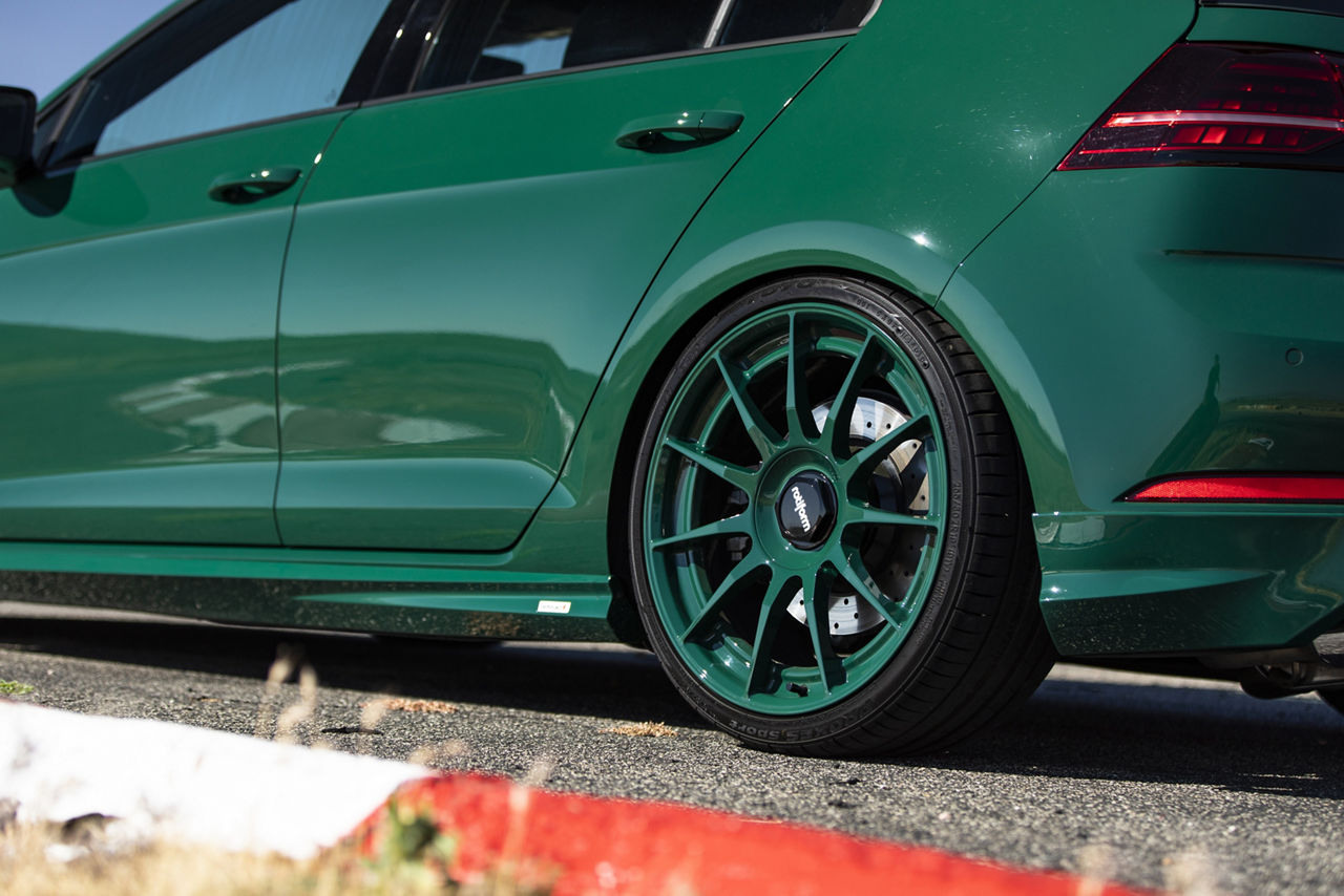 2017 Volkswagen Golf - Rotiform DTM - Green | Wheel Pros