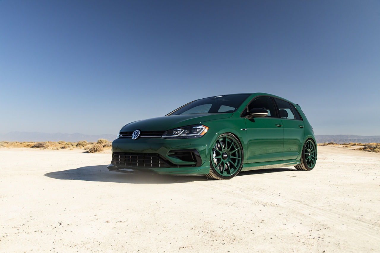 2017 Volkswagen Golf - Rotiform DTM - Green | Wheel Pros