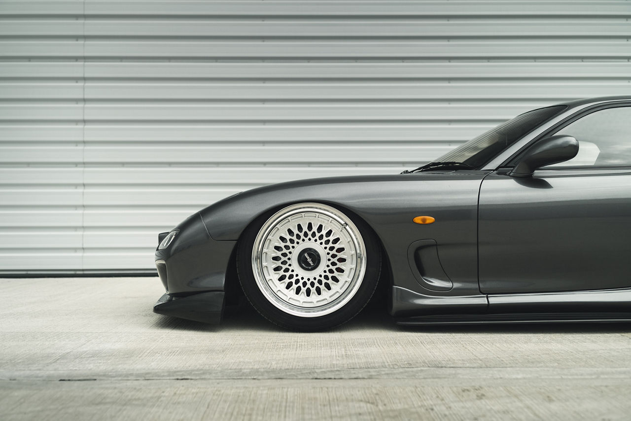 1994 Mazda RX7 - Rotiform LHR-M - Brushed | Wheel Pros