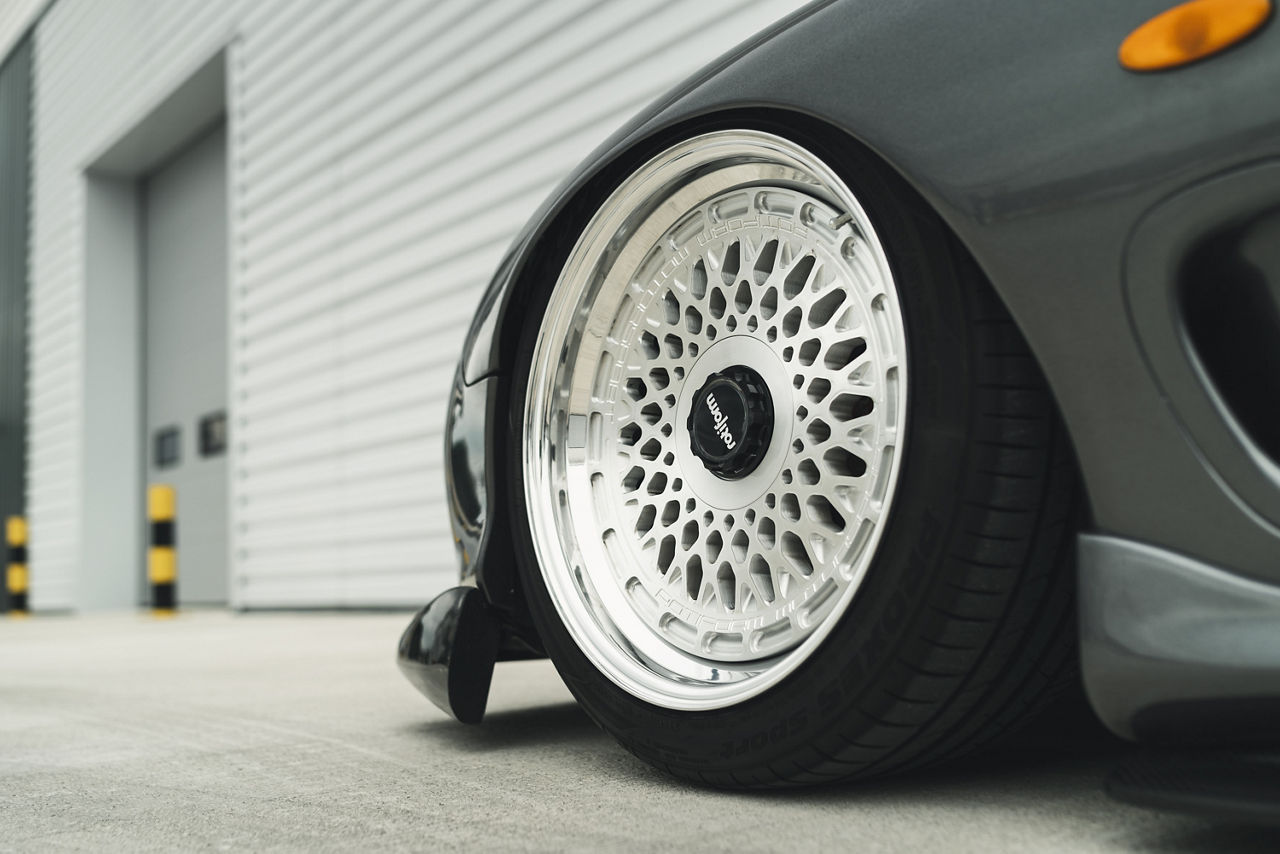 1994 Mazda RX7 - Rotiform LHR-M - Brushed | Wheel Pros