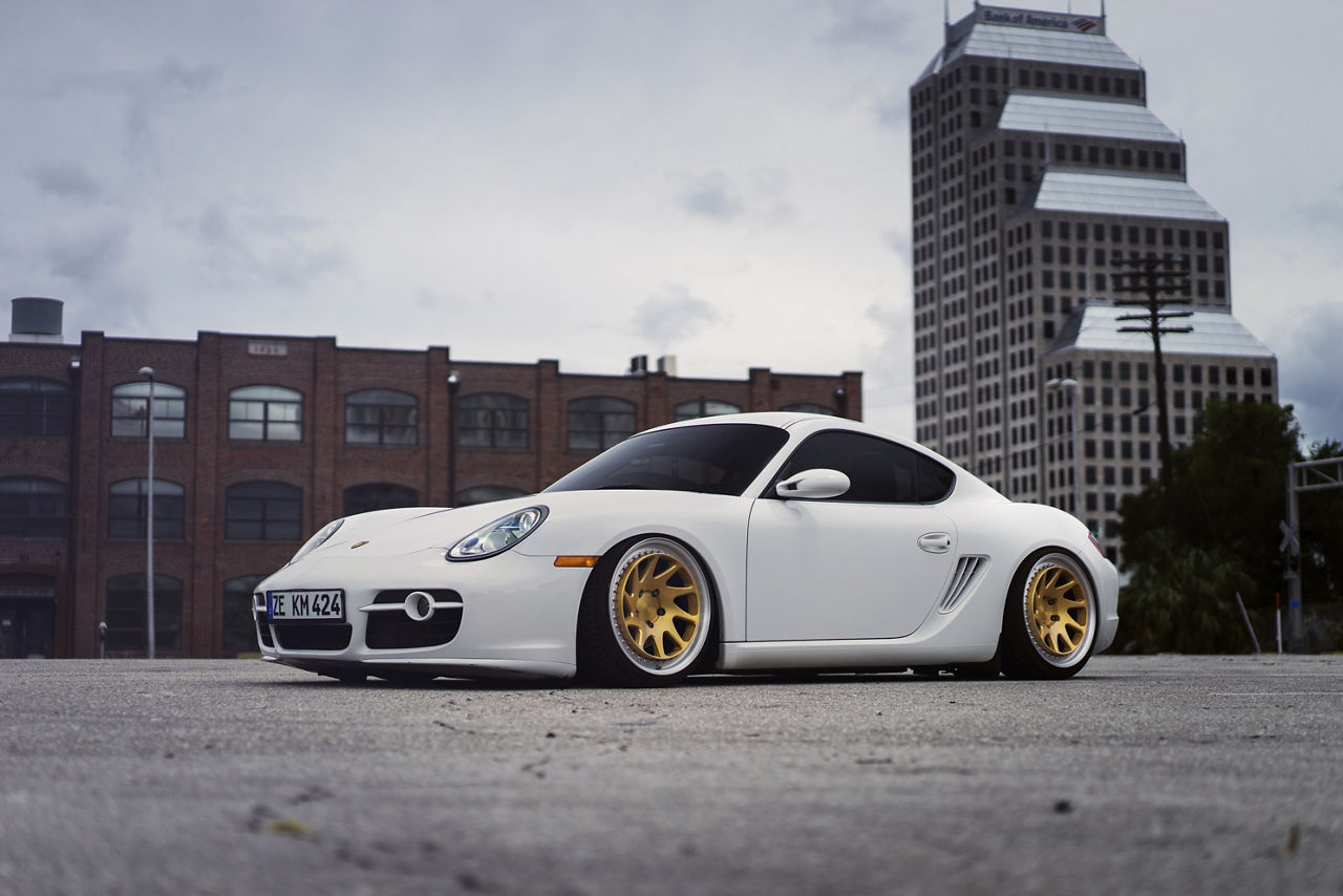 2016 Porsche Cayman - Rotiform OZT - Gold | Rotiform