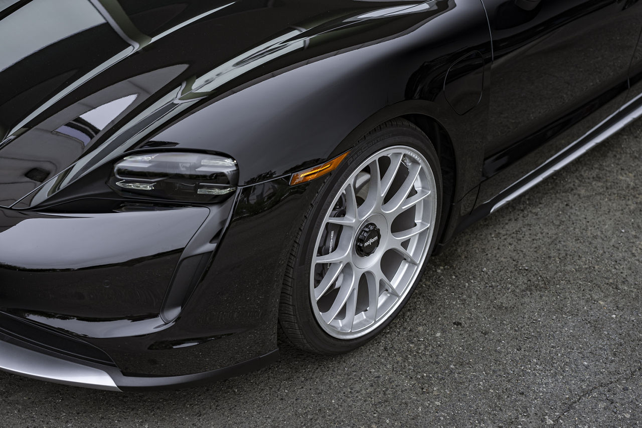 2022 Porsche Taycan - Rotiform TUF - Silver | Wheel Pros